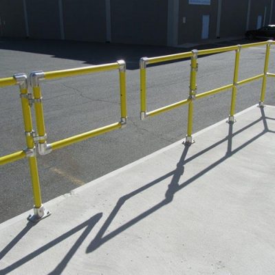 Steel Handrail Sleeved in Plastic : J&P Signs and Safety